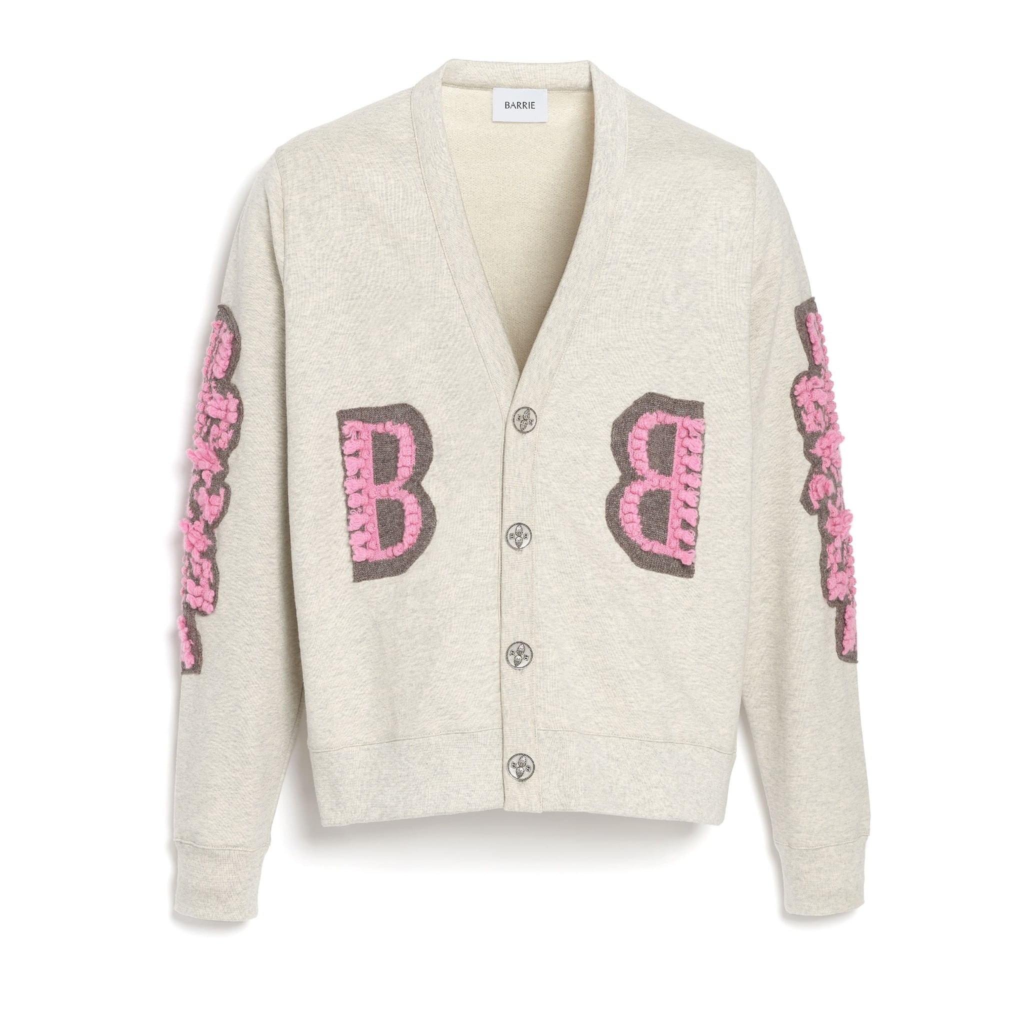 Cardigan in cotton with a cashmere B logo – Barrie.com