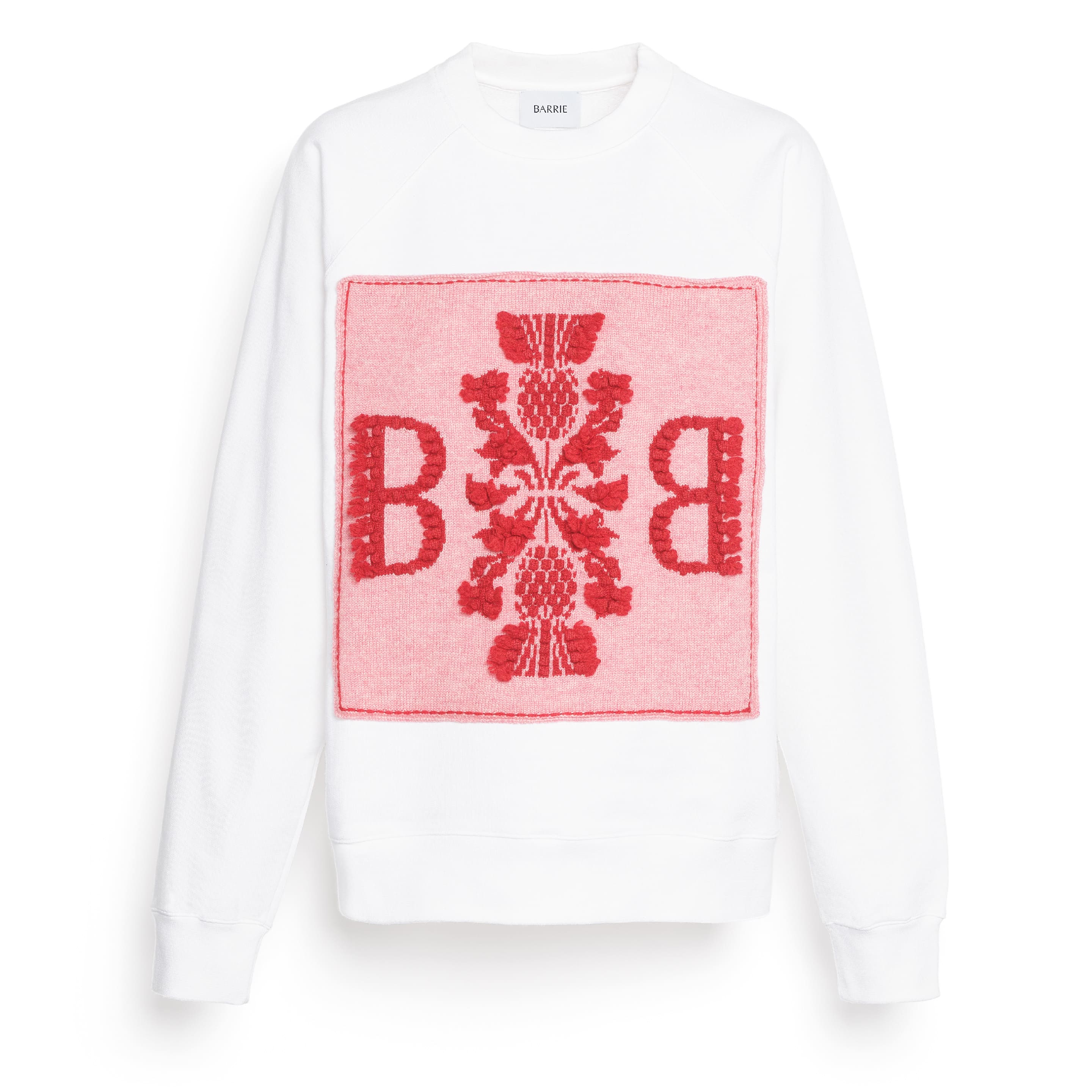 Sweatshirt with Barrie logo cashmere patch