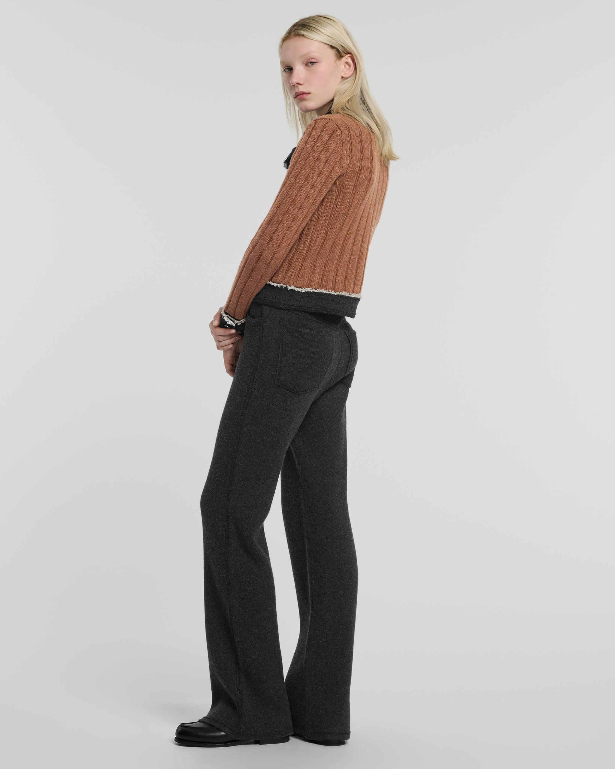 Denim jacket in ribbed knit – Barrie